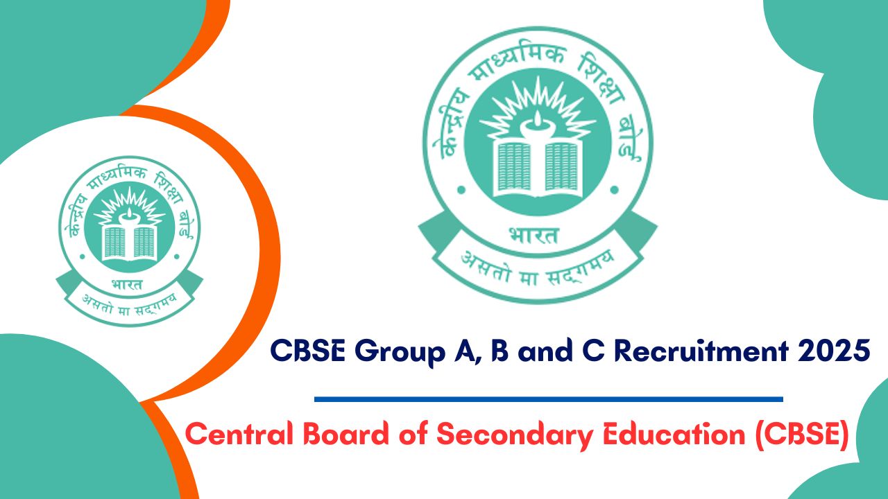 CBSE Recruitment 2026 – Apply Online for Group A, B, C Posts ...
